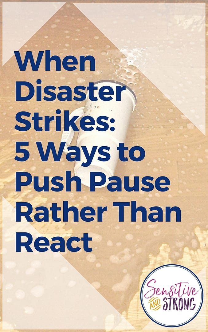 When Disaster Strikes: 5 Ways to Push Pause Rather Than React
